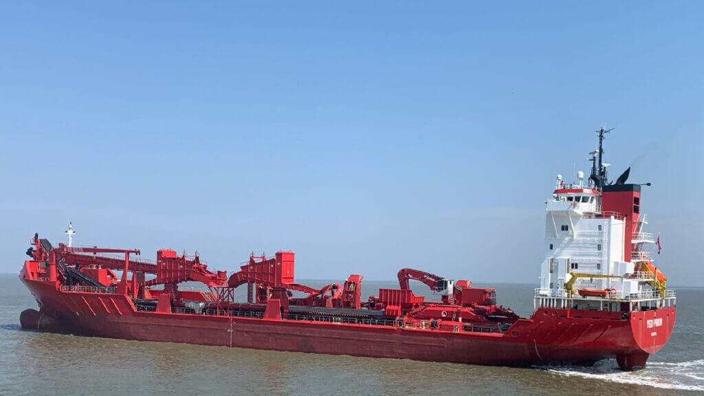 24-9-2020 Nieuwe zand en grindzuiger voor Spaansen - Maritiem Den Helder